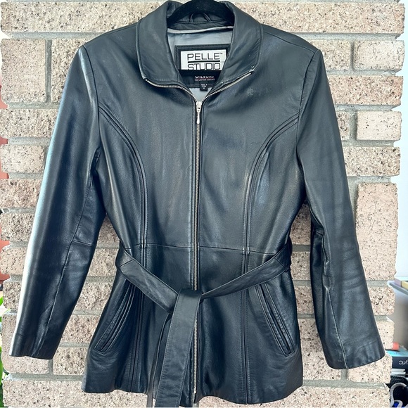 Pelle Studio | Jackets & Coats | Vintage Pelle Studio Black Leather ...